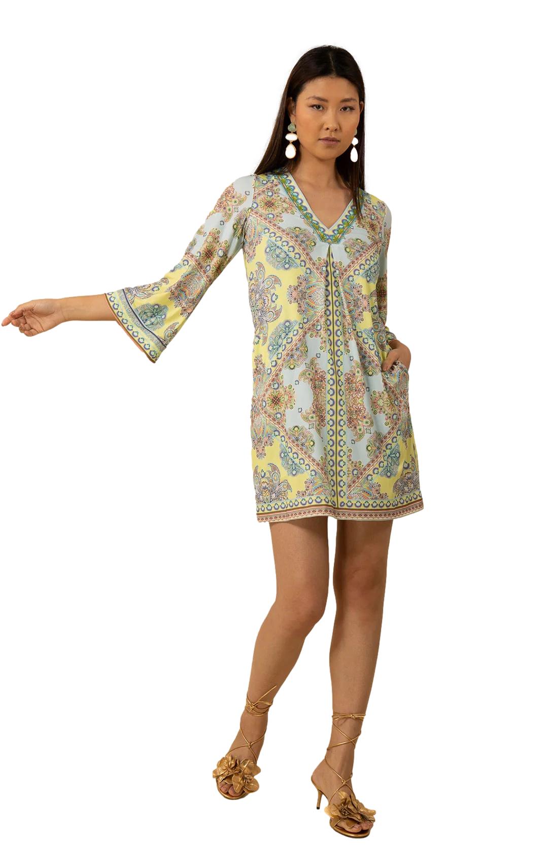 Shop Hale Bob Zariah Beaded Dress Kjole Turkis | Norsk, rask levering